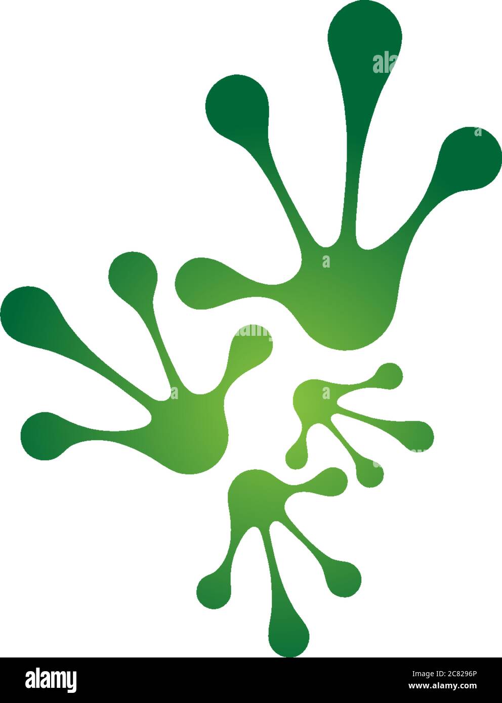 Hand frog logo icon vector template Stock Vector Image & Art - Alamy