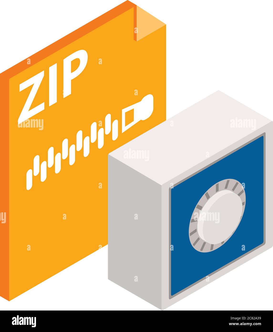 Zip compressed file icon Cut Out Stock Images & Pictures - Alamy