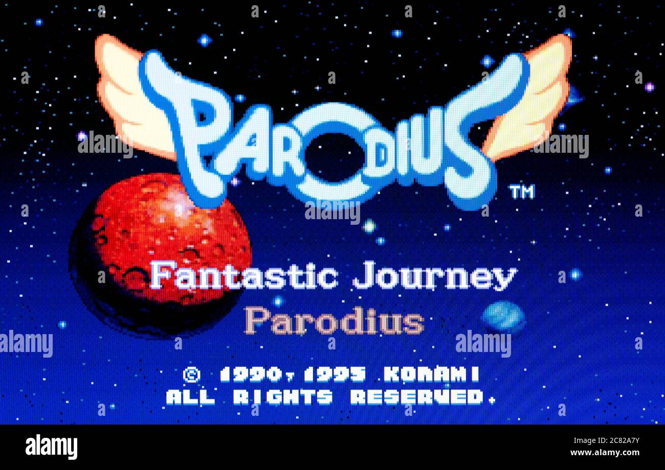 Parodius - Sega Saturn Videogame - Editorial use only Stock Photo - Alamy