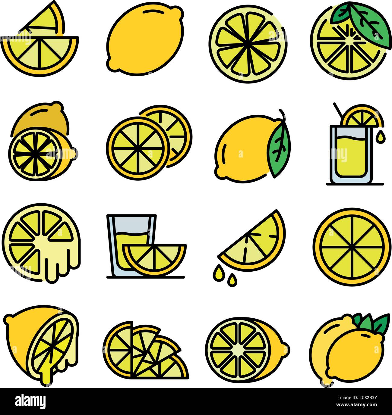 Lime icons vector flat Stock Vector Image & Art - Alamy