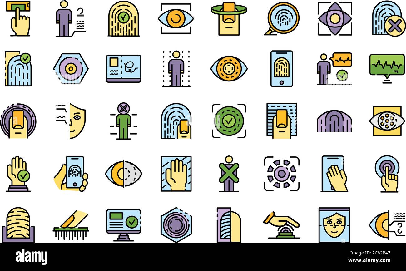 Biometric authentication icons vector flat Stock Vector Image & Art - Alamy Biometric authentication icons vector flat Stock Vector Image & Art - Alamy