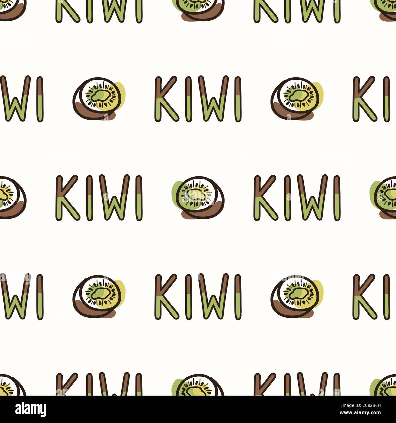 Baby kiwi fruit Stock Vector Images - Alamy