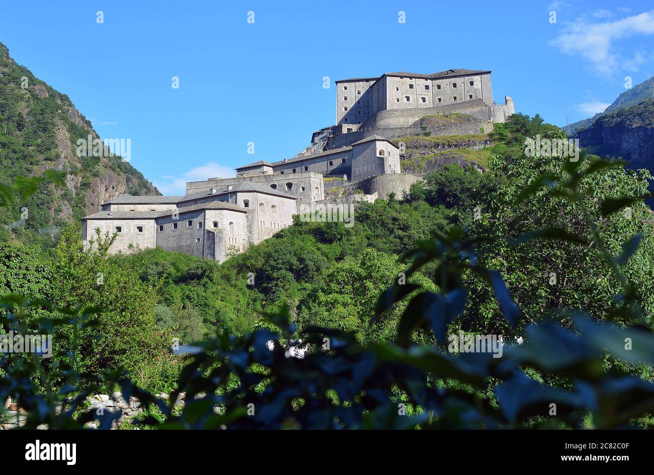 Bard, Aosta Valley/Italy- View of the Fort of Bard Stock Photo - Alamy
