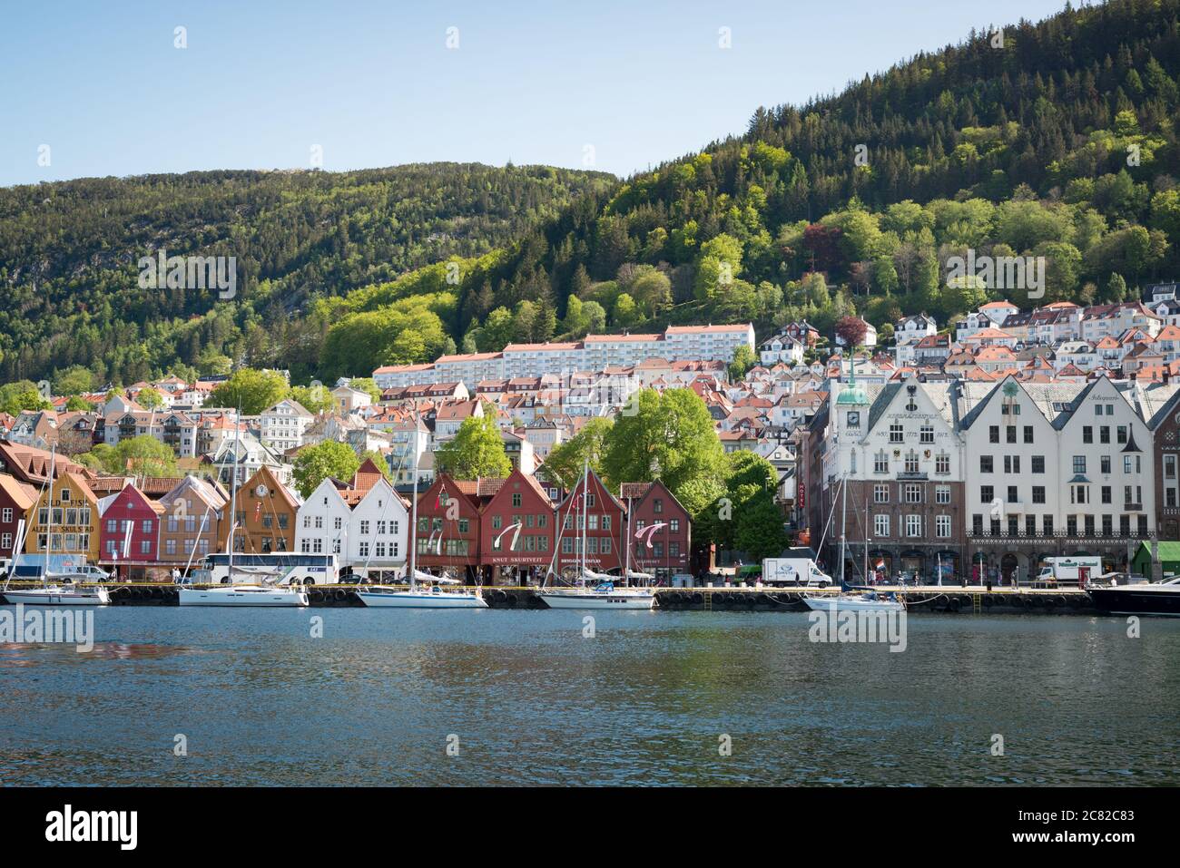 Bergen harbour buildings hi-res stock photography and images - Alamy