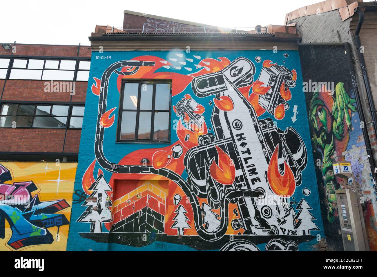 Graffiti in Grunerlokka, Oslo, Norway Stock Photo - Alamy