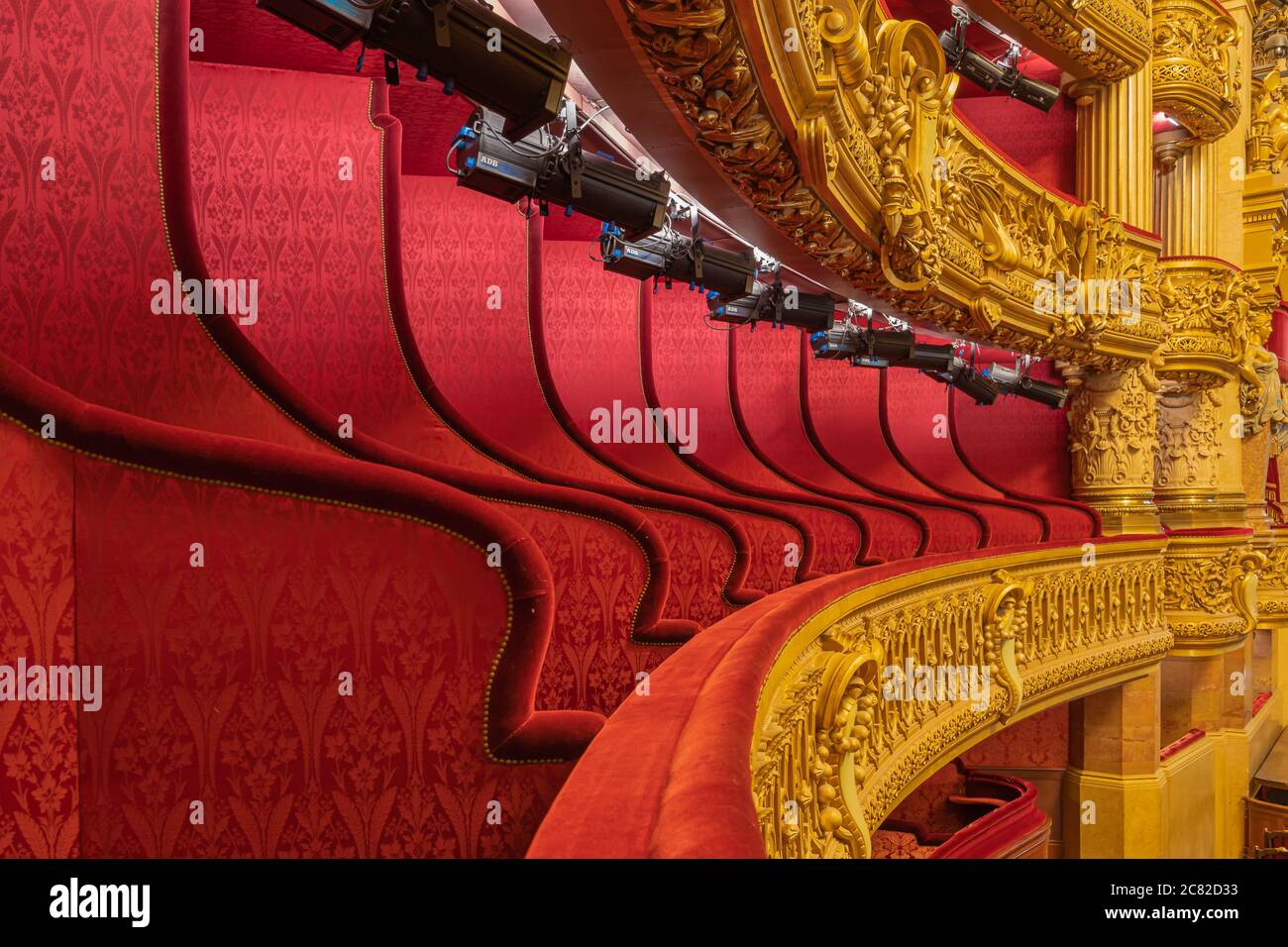 Paris, France - 06 19 2020: View inside Paris Opera Garnier Stock Photo ...