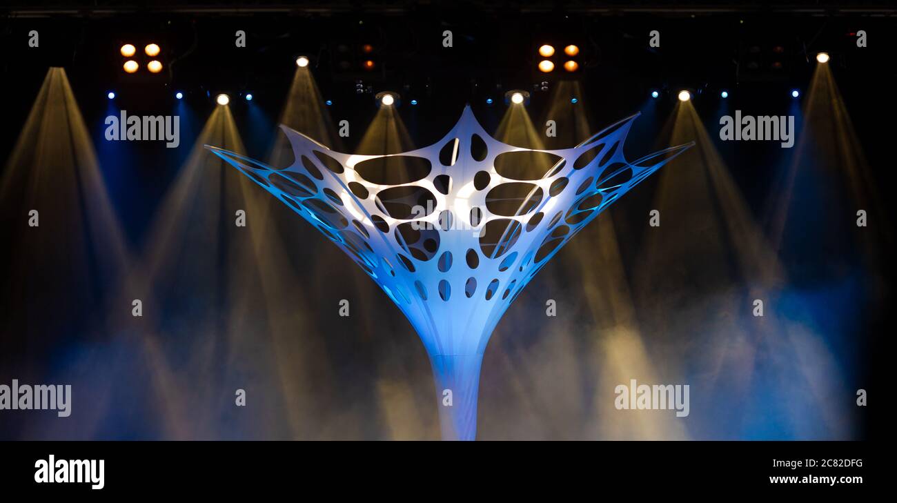 Texture background for design. Stage light at a concert show Stock ...