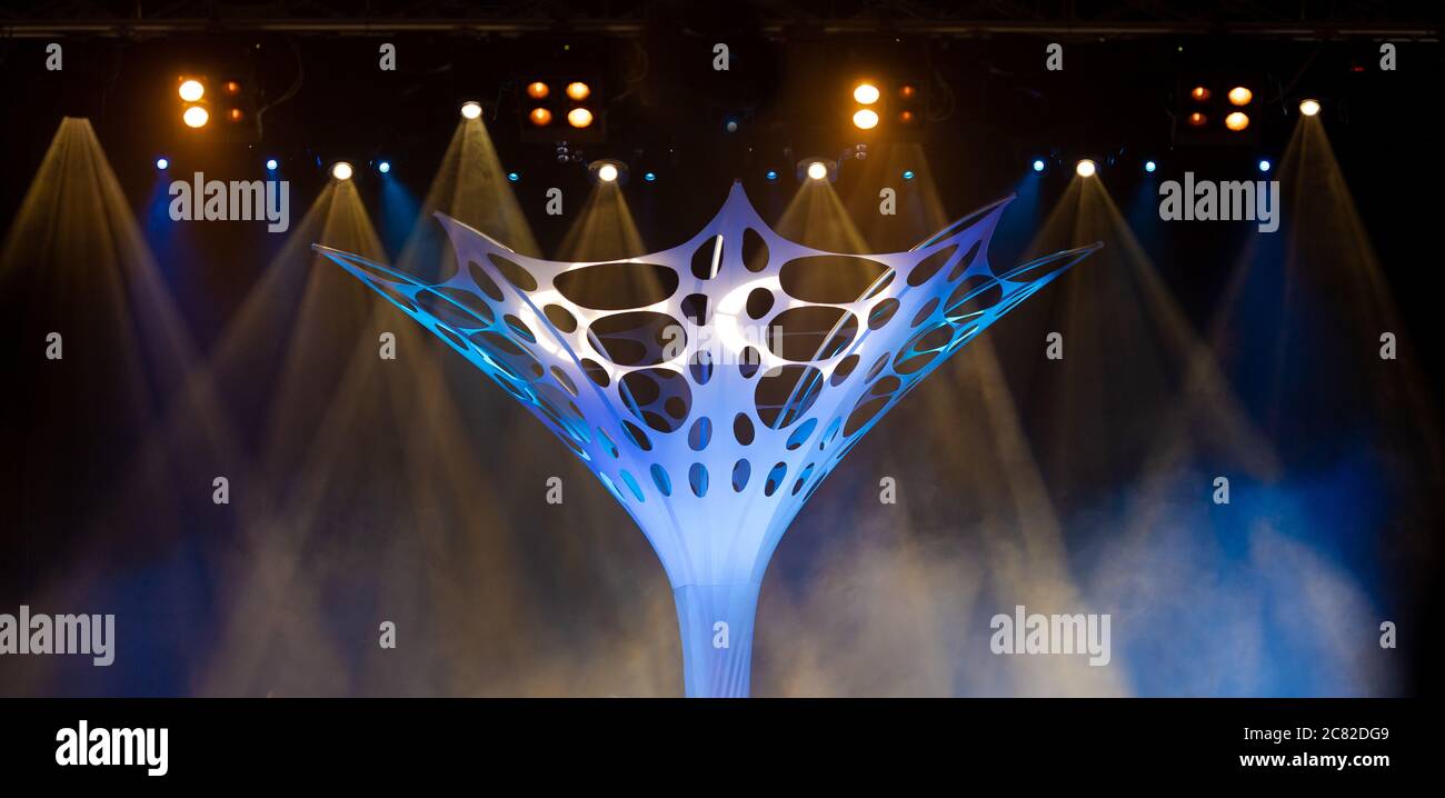 Texture background for design. Stage light at a concert show Stock ...