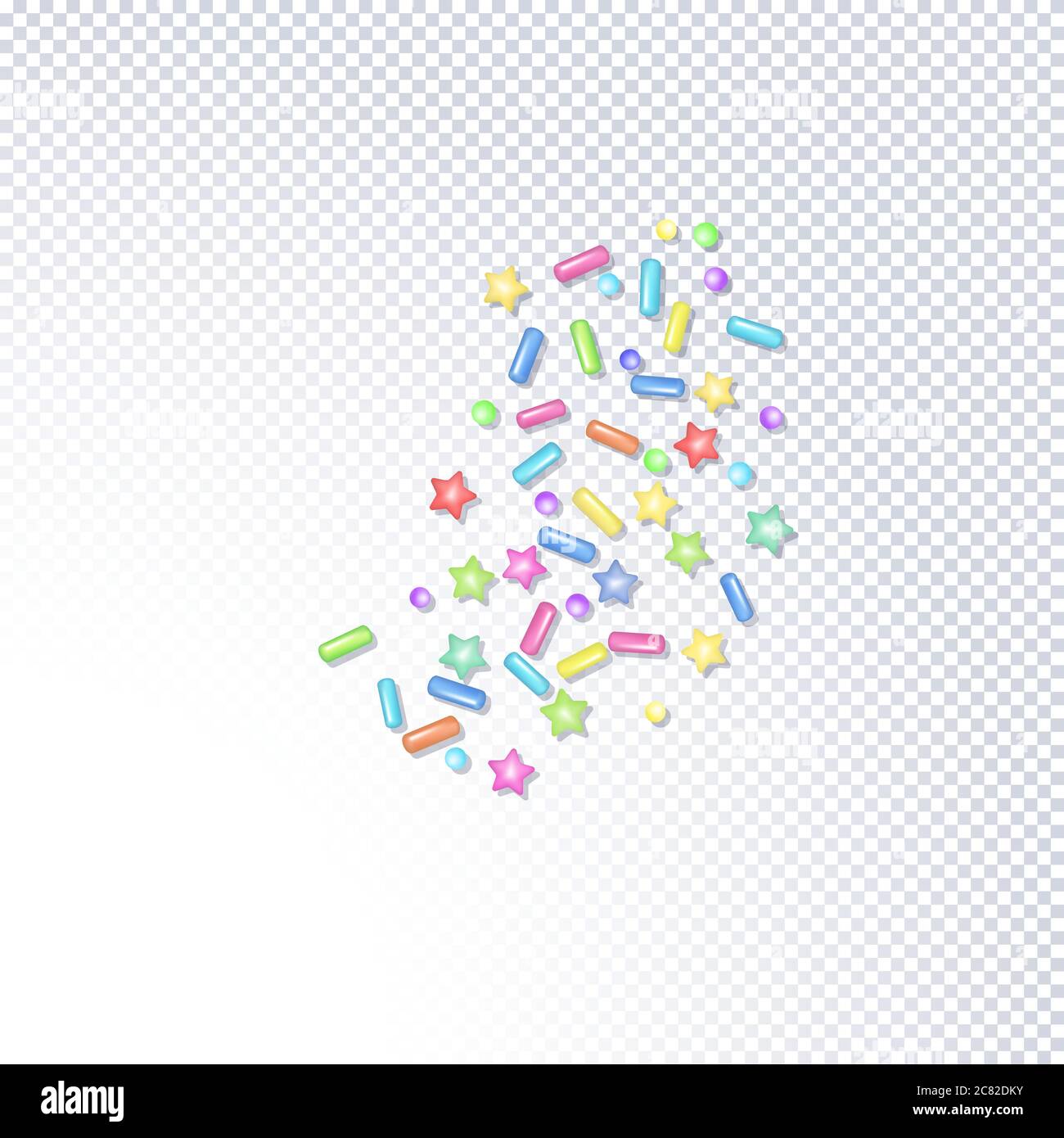 Sprinkle with grains of desserts. Abstract pattern with realistic ...