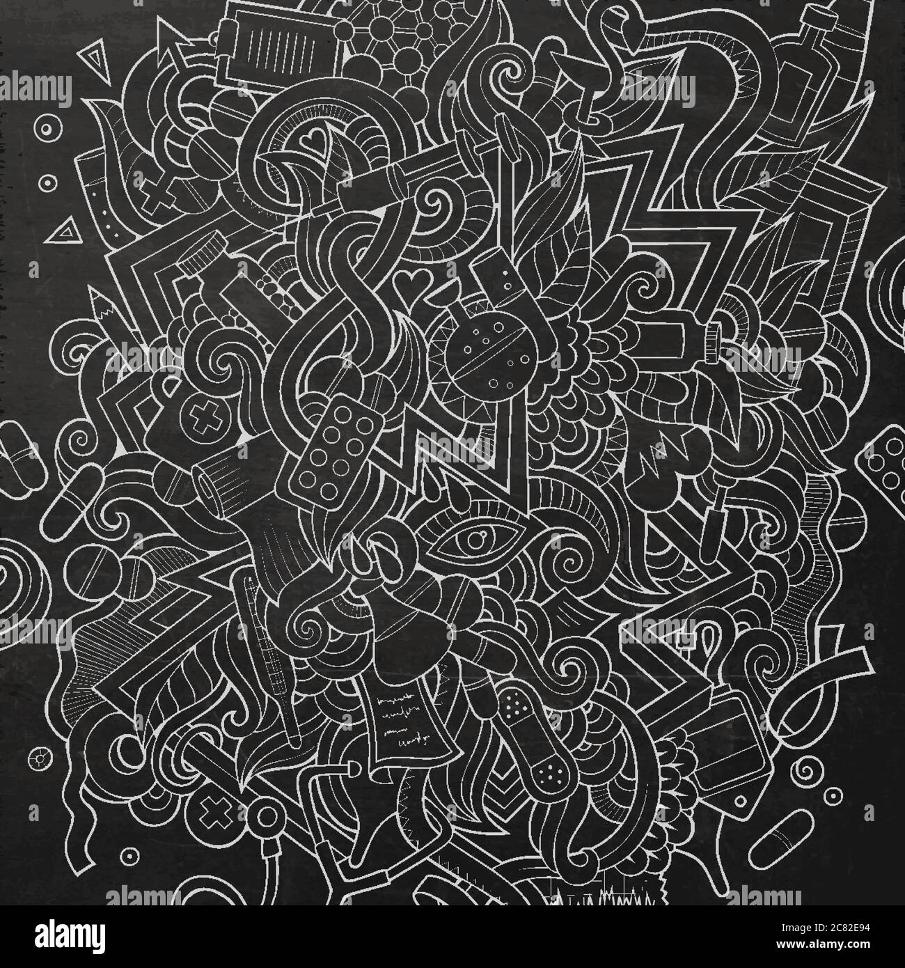 Cartoon cute doodles hand drawn Medical illustration Stock Vector Image ...