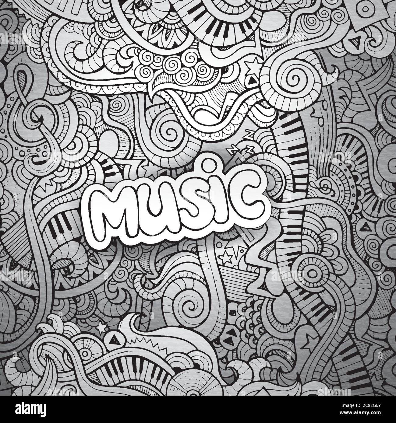 Notebook Doodles Black And White