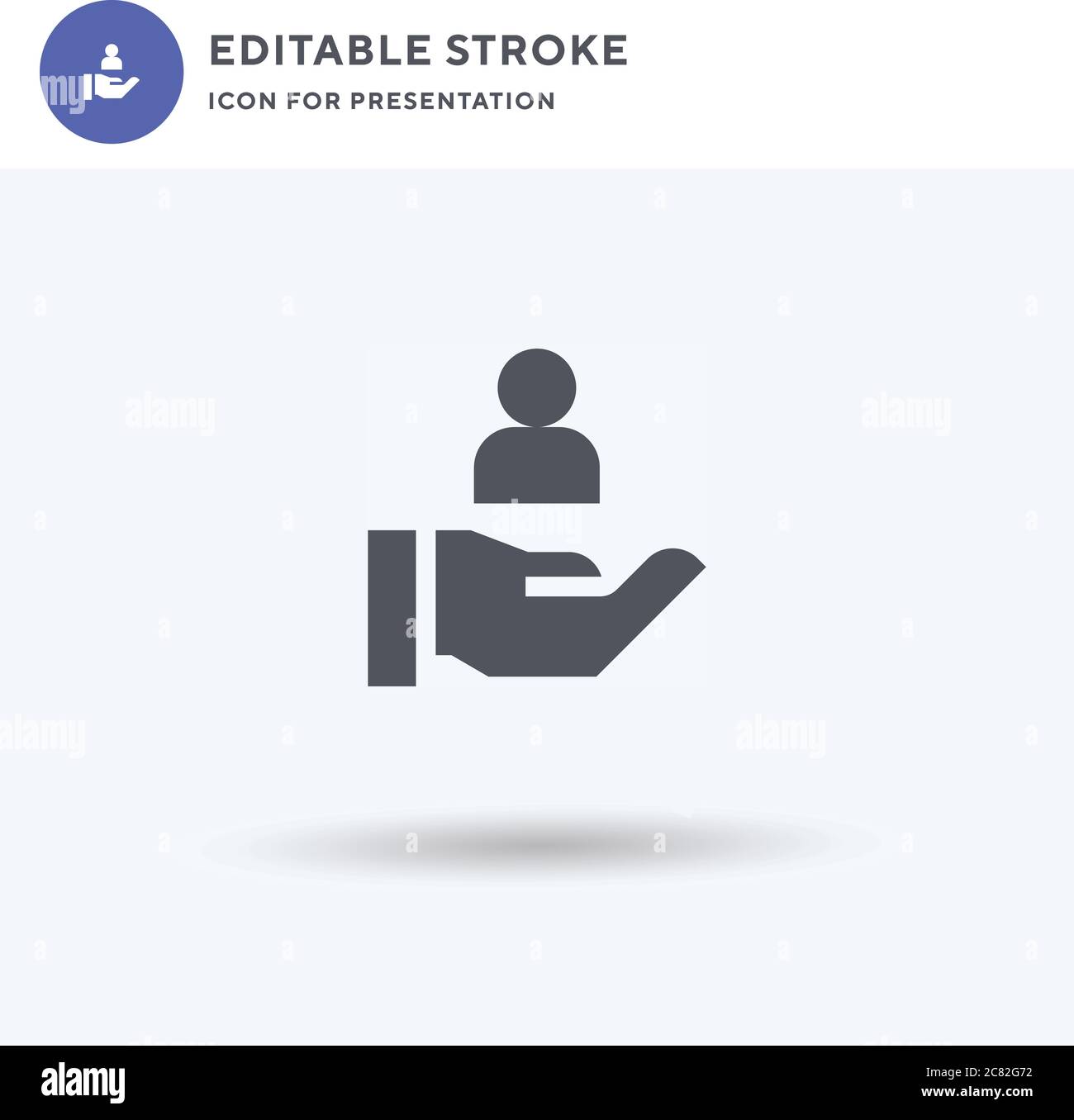 Customer icon vector, filled flat sign, solid pictogram isolated on ...