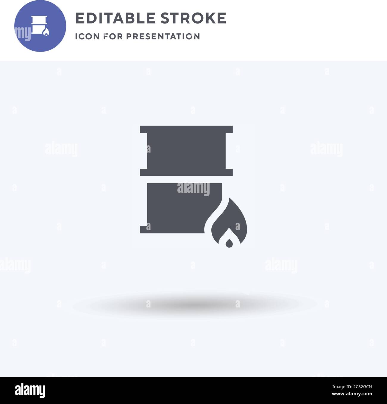 Fuel icon vector, filled flat sign, solid pictogram isolated on white ...
