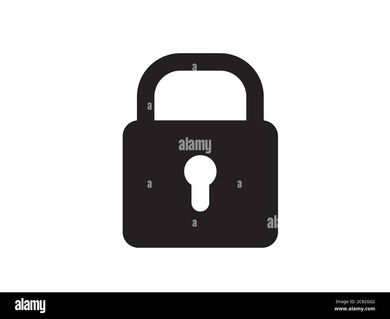 Lock key black object illustration vector Stock Vector Image & Art - Alamy