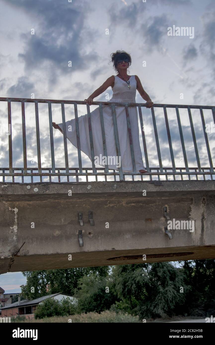 Caucasian female model poses hi-res stock photography and images - Alamy