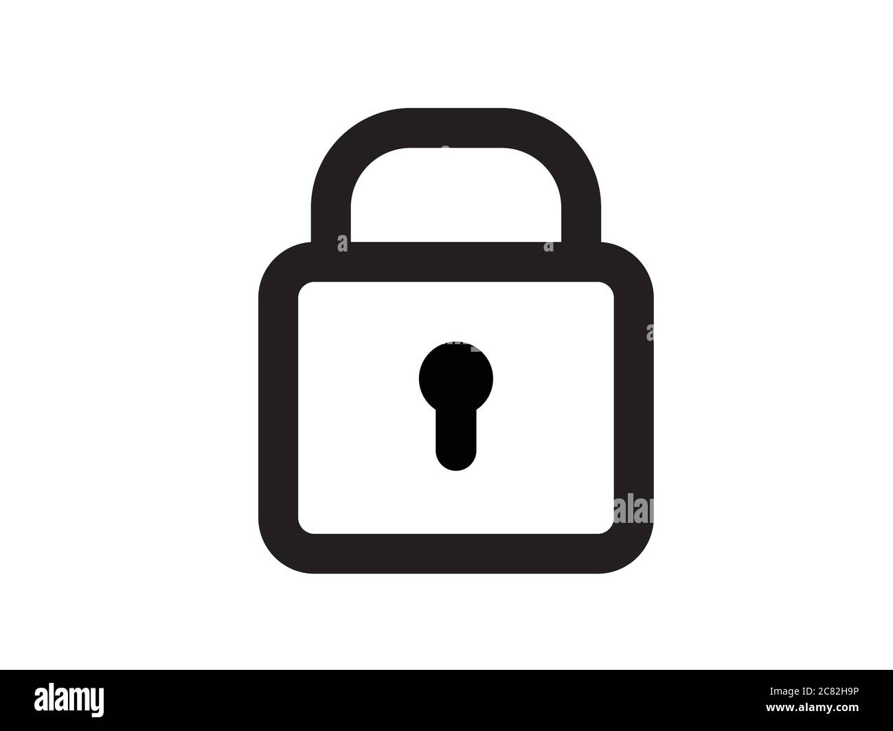 Lock key black object illustration vector Stock Vector Image & Art - Alamy