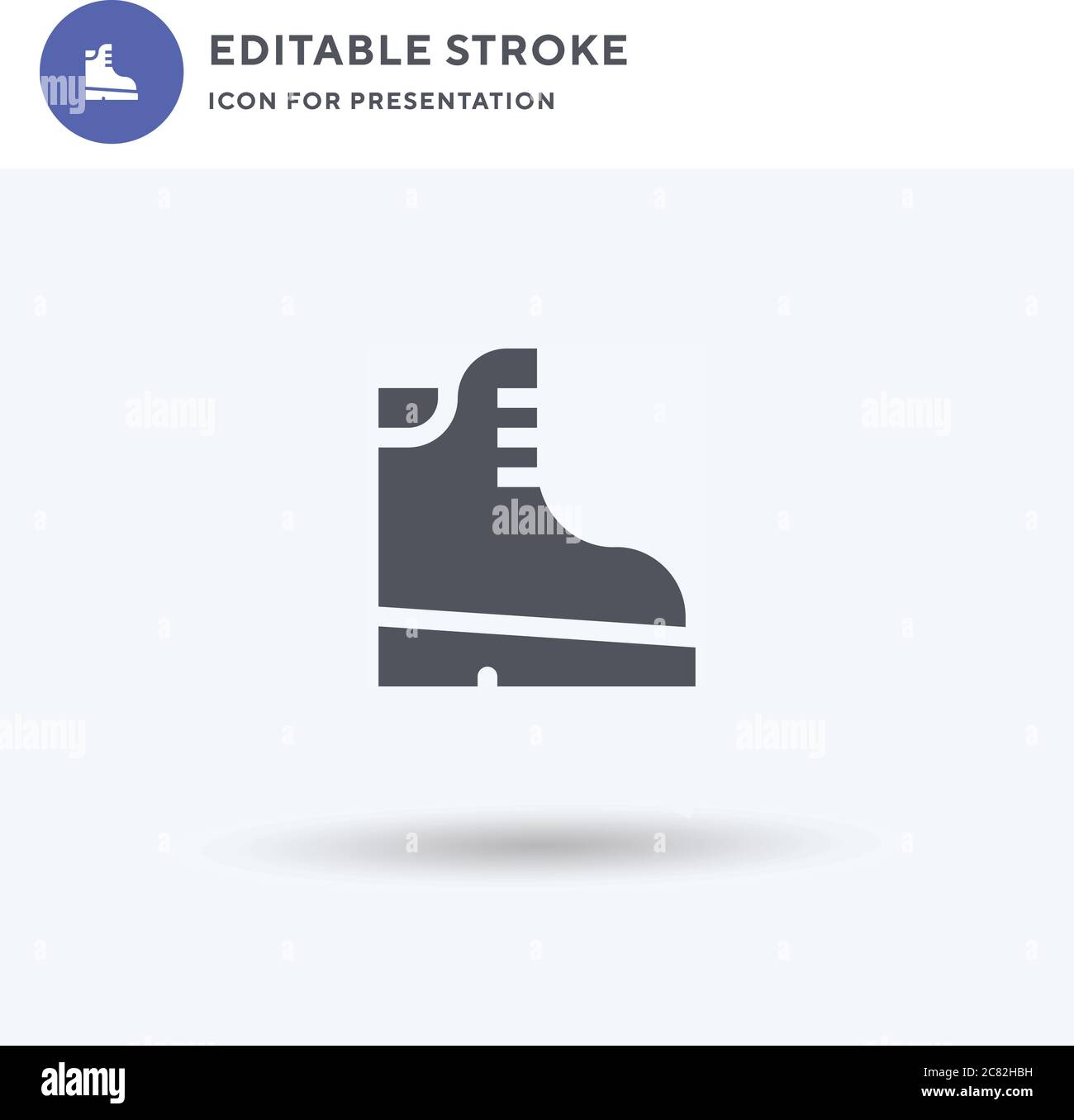 Boots icon vector, filled flat sign, solid pictogram isolated on white ...