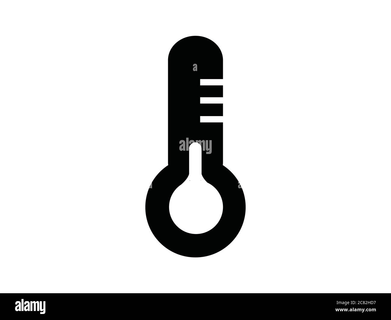 Thermometer weather temperature symbol technology vector illusration ...