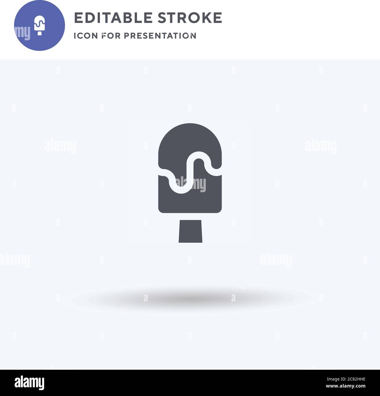 Ice Cream icon vector, filled flat sign, solid pictogram isolated on ...