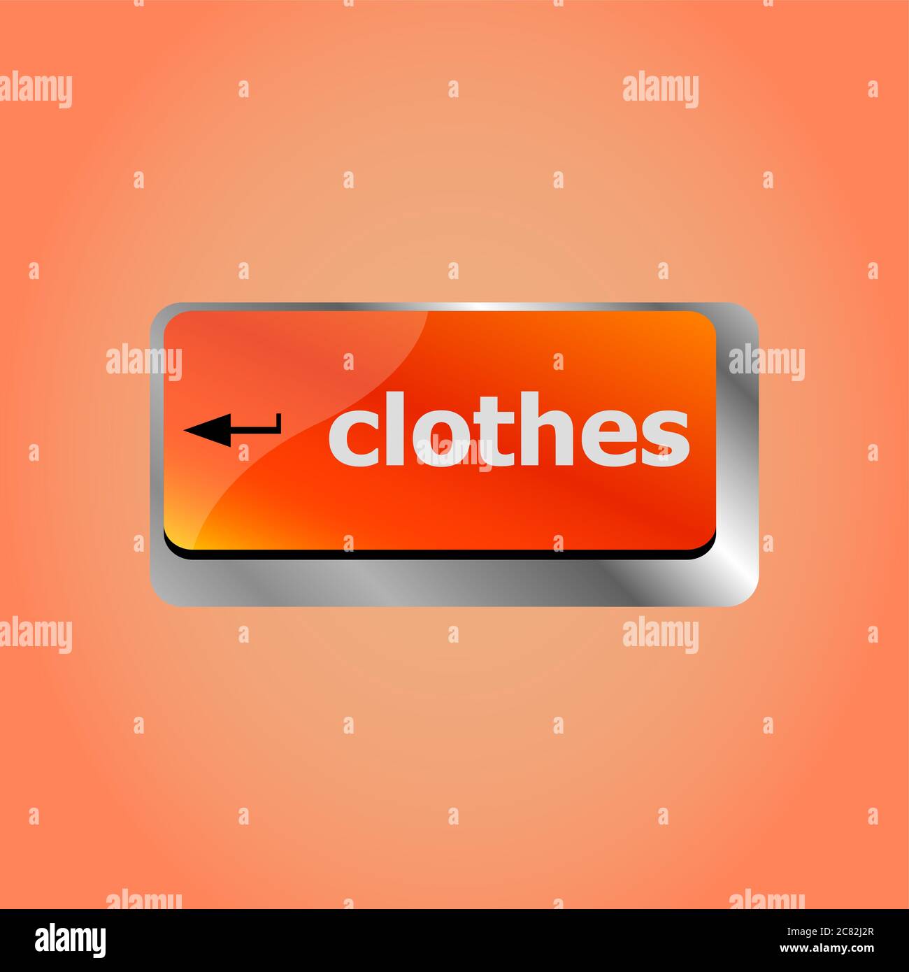 clothes word on button on laptop computer keyboard Stock Photo - Alamy