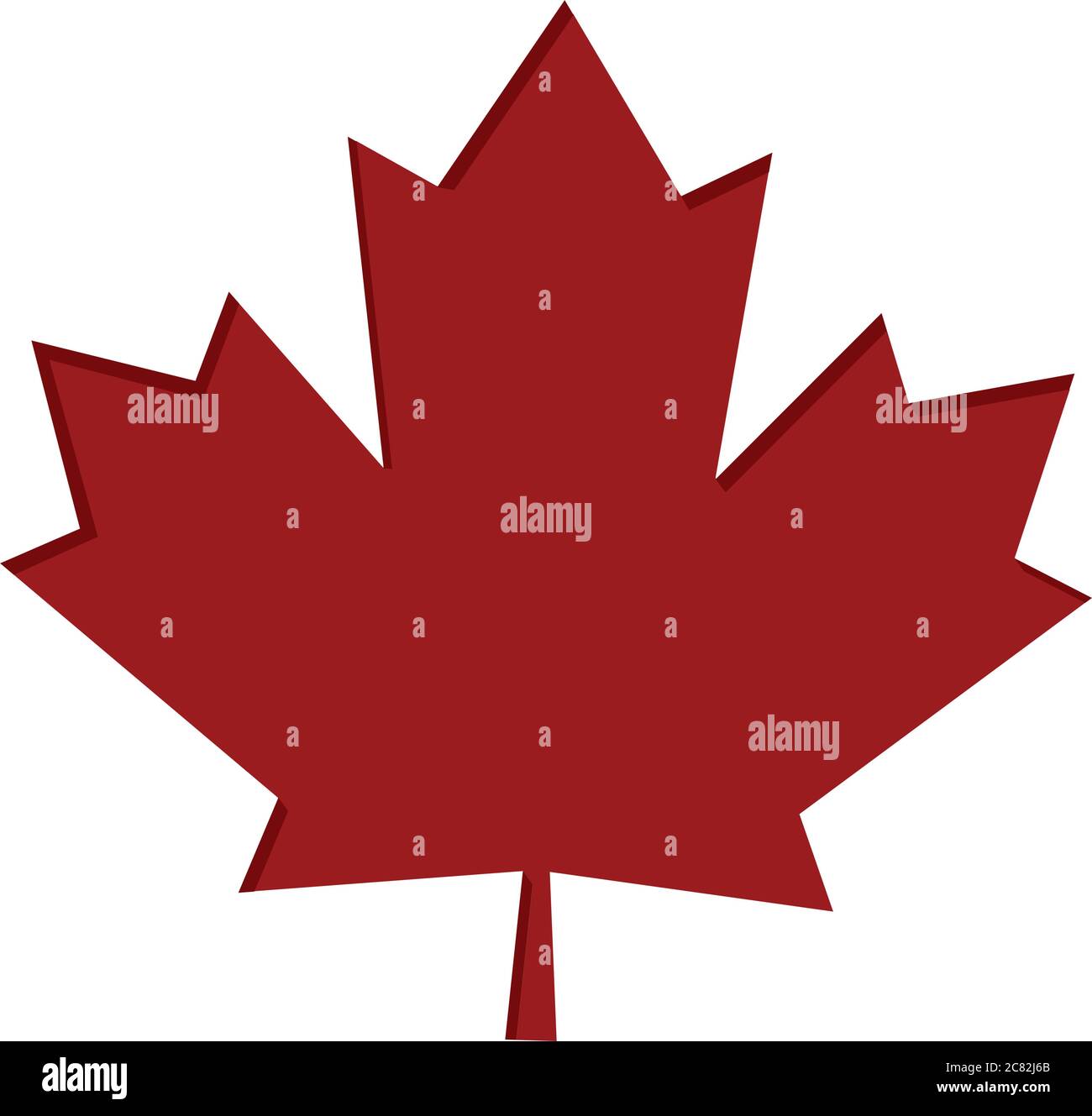 Maple leaf icon Stock Vector Image & Art - Alamy