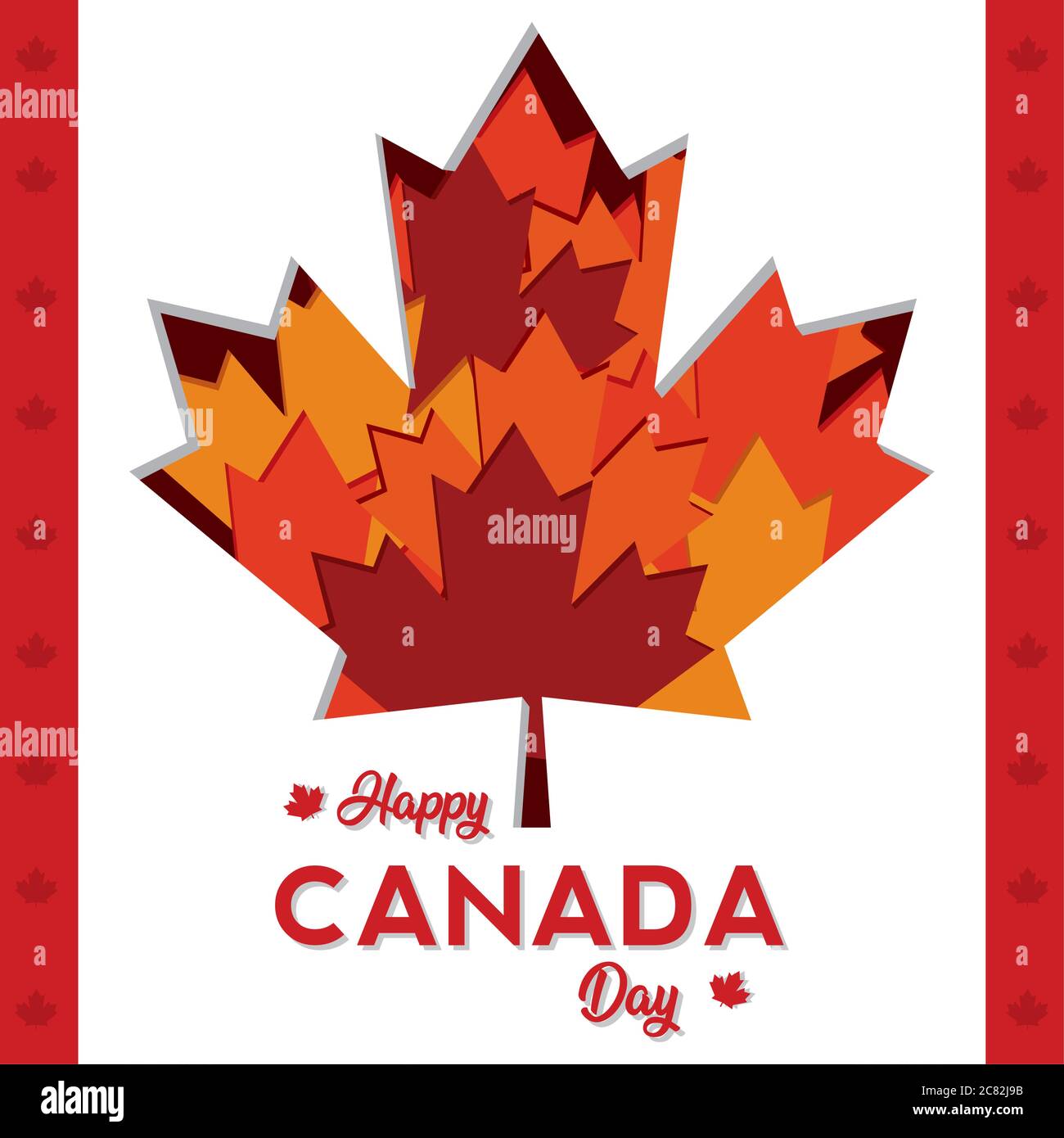 Happy canada day card Stock Vector Image & Art - Alamy
