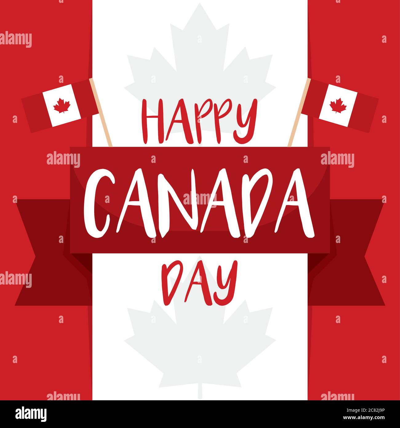 Happy canada day card Stock Vector Image & Art - Alamy