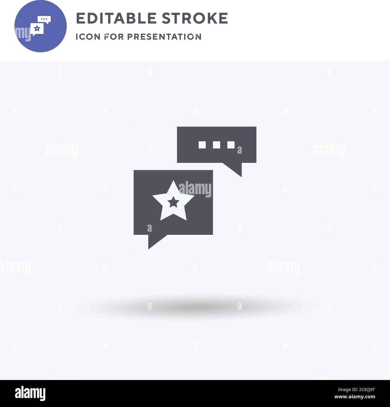 Opinion icon vector, filled flat sign, solid pictogram isolated on ...