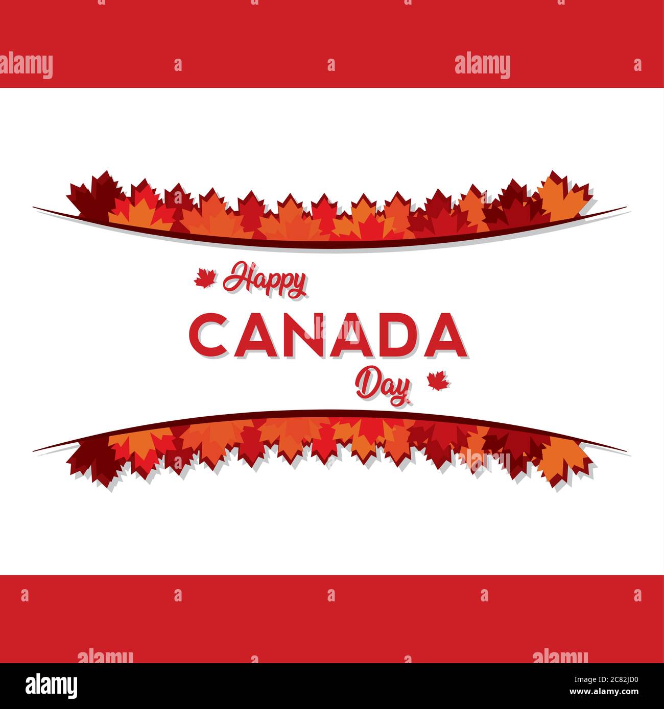 Happy canada day card Stock Vector Image & Art - Alamy