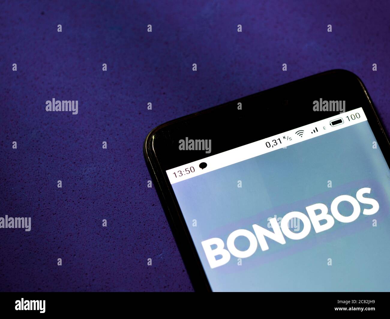In this photo illustration a Bonobos logo is seen displayed on a ...