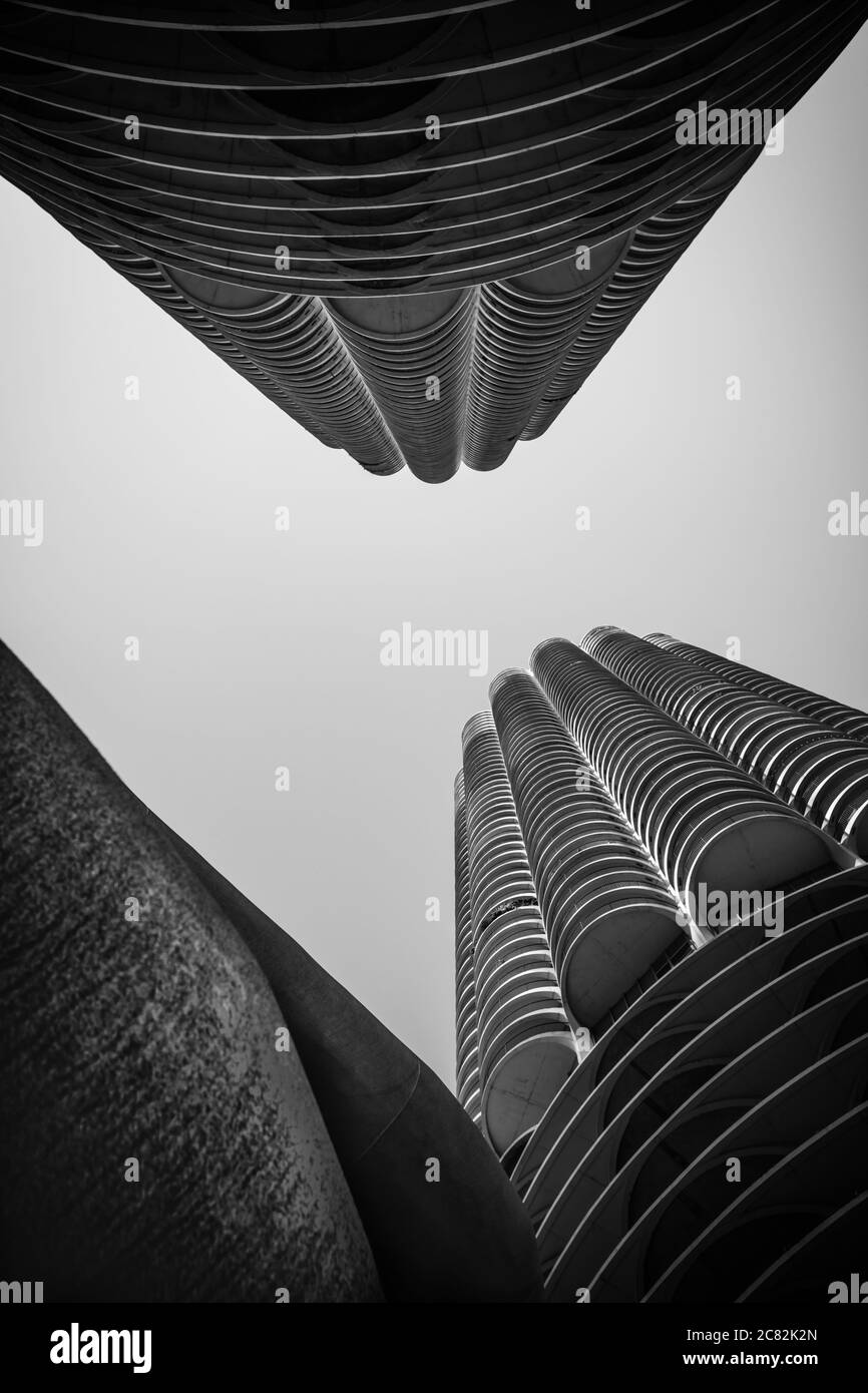 Chicago illinois us usa Black and White Stock Photos & Images - Alamy