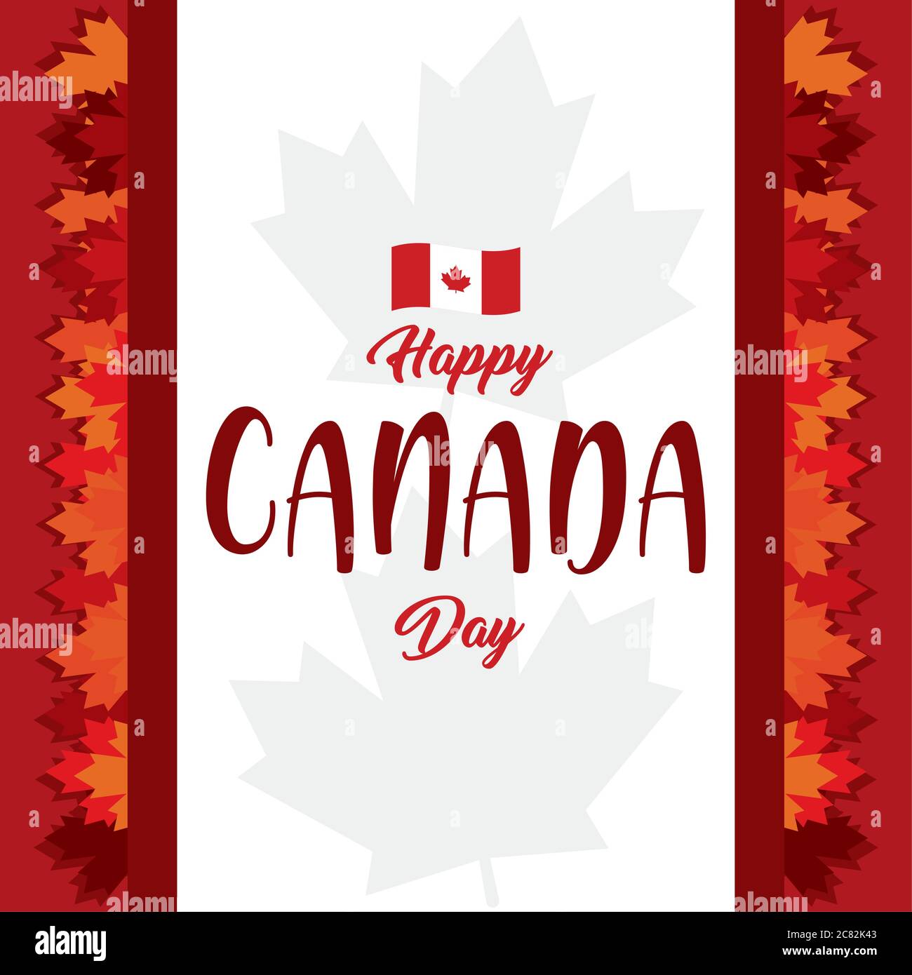 Happy canada day card Stock Vector Image & Art - Alamy