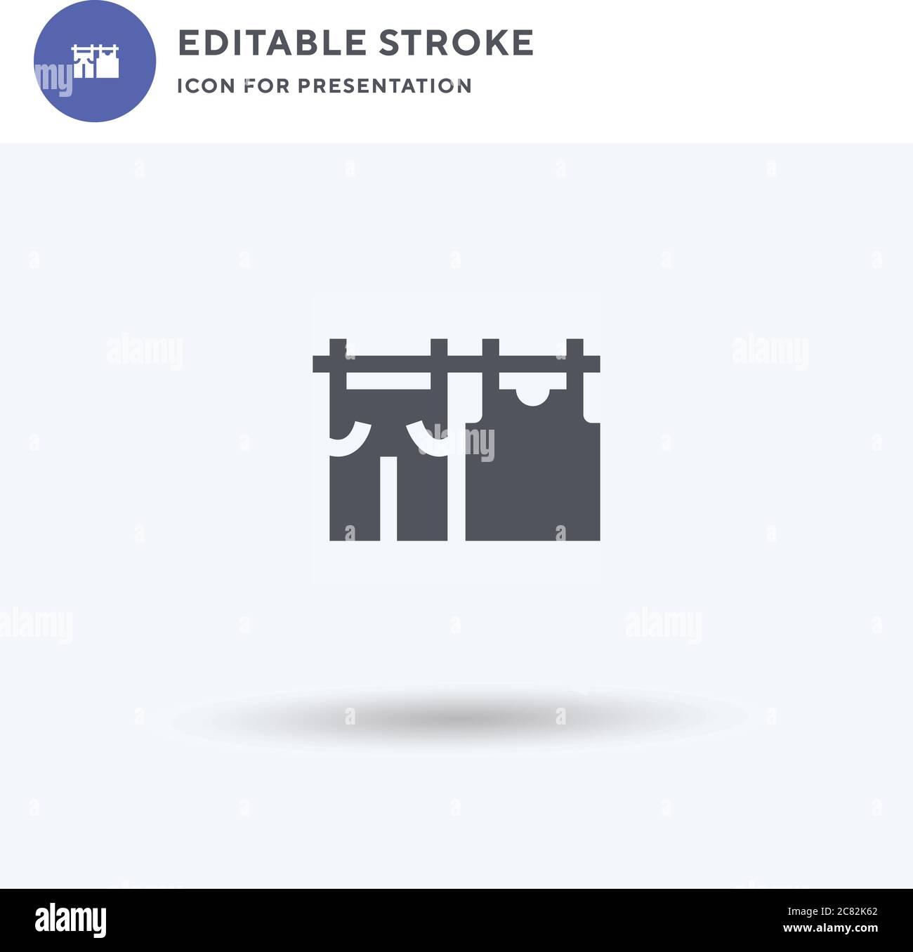 Drying icon vector, filled flat sign, solid pictogram isolated on white ...