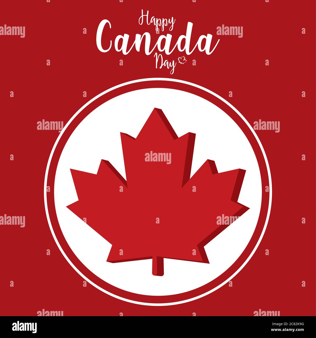Happy canada day card Stock Vector Image & Art - Alamy