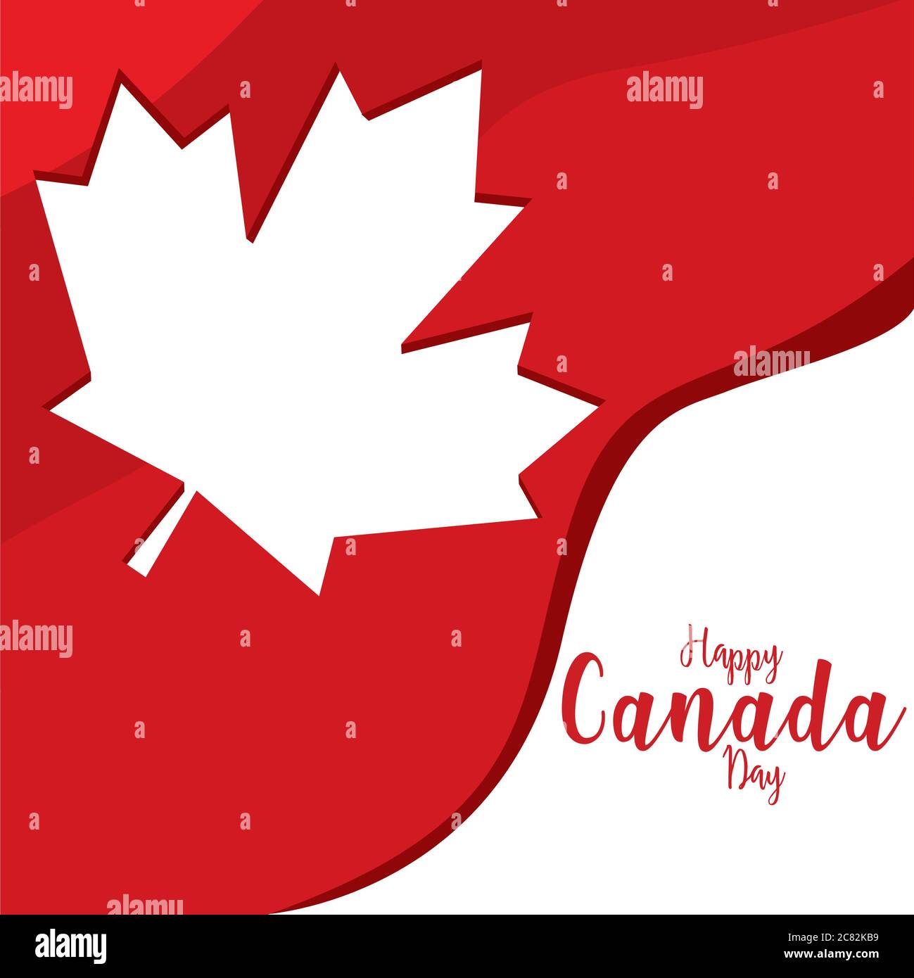 Happy canada day card Stock Vector Image & Art - Alamy