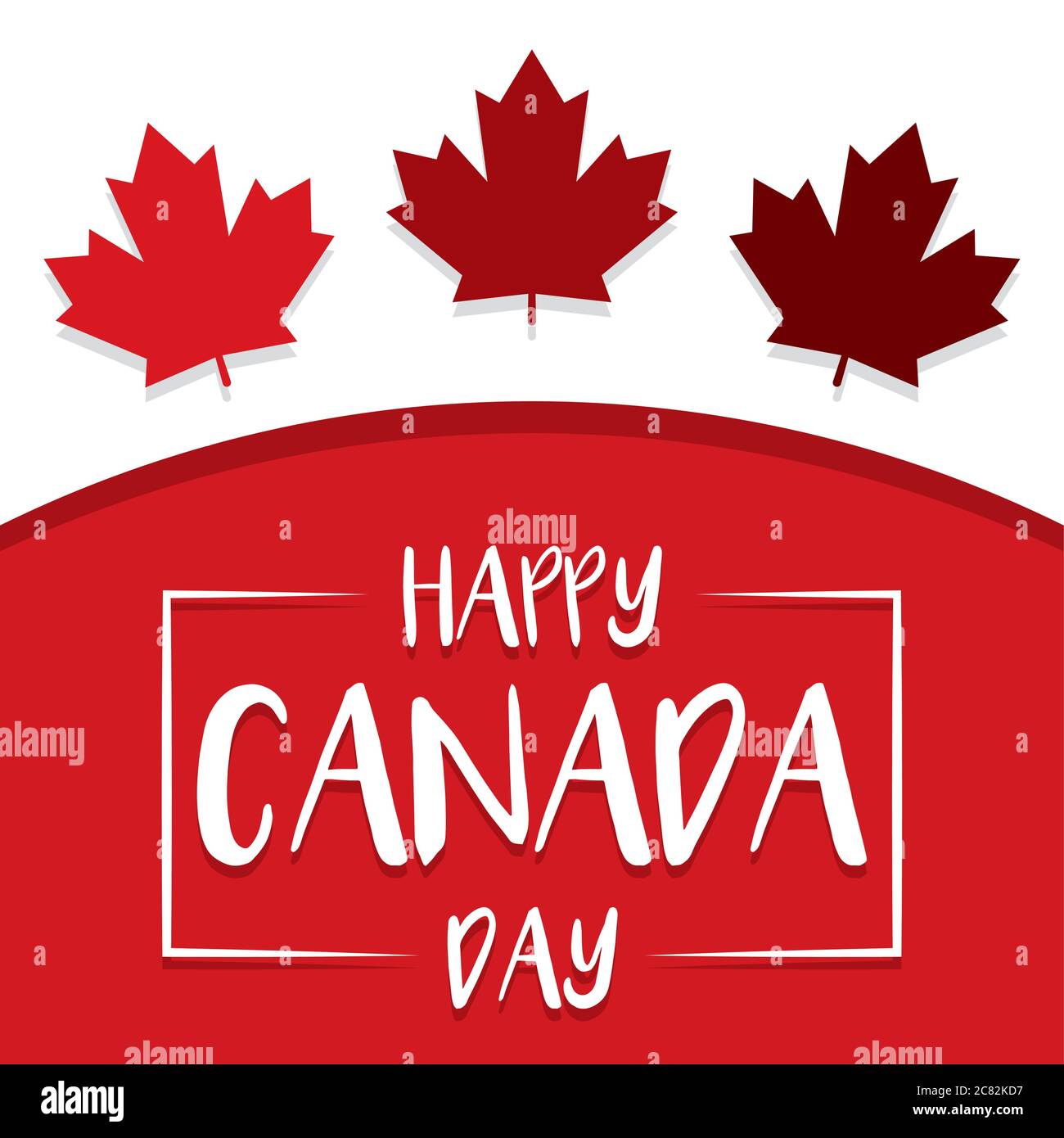 Happy canada day card Stock Vector Image & Art - Alamy