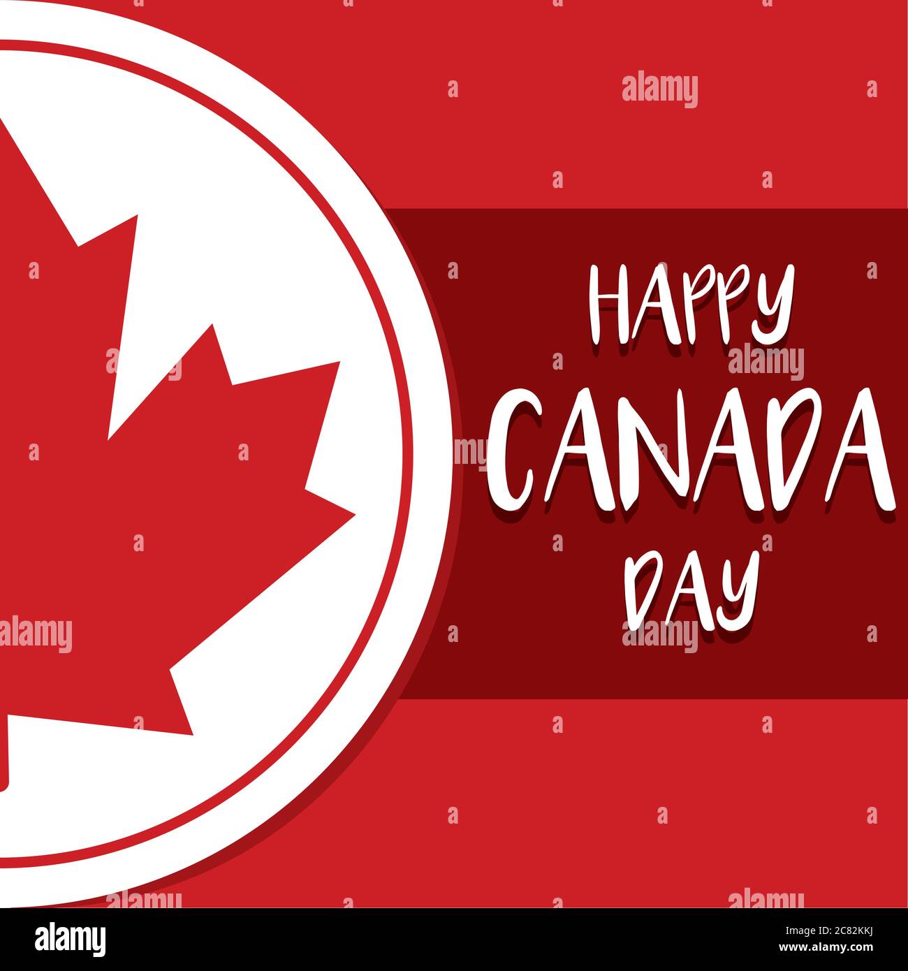 Happy canada day card Stock Vector Image & Art - Alamy