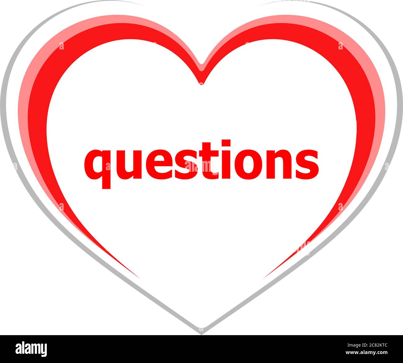 Text Questions. Education concept Stock Photo - Alamy