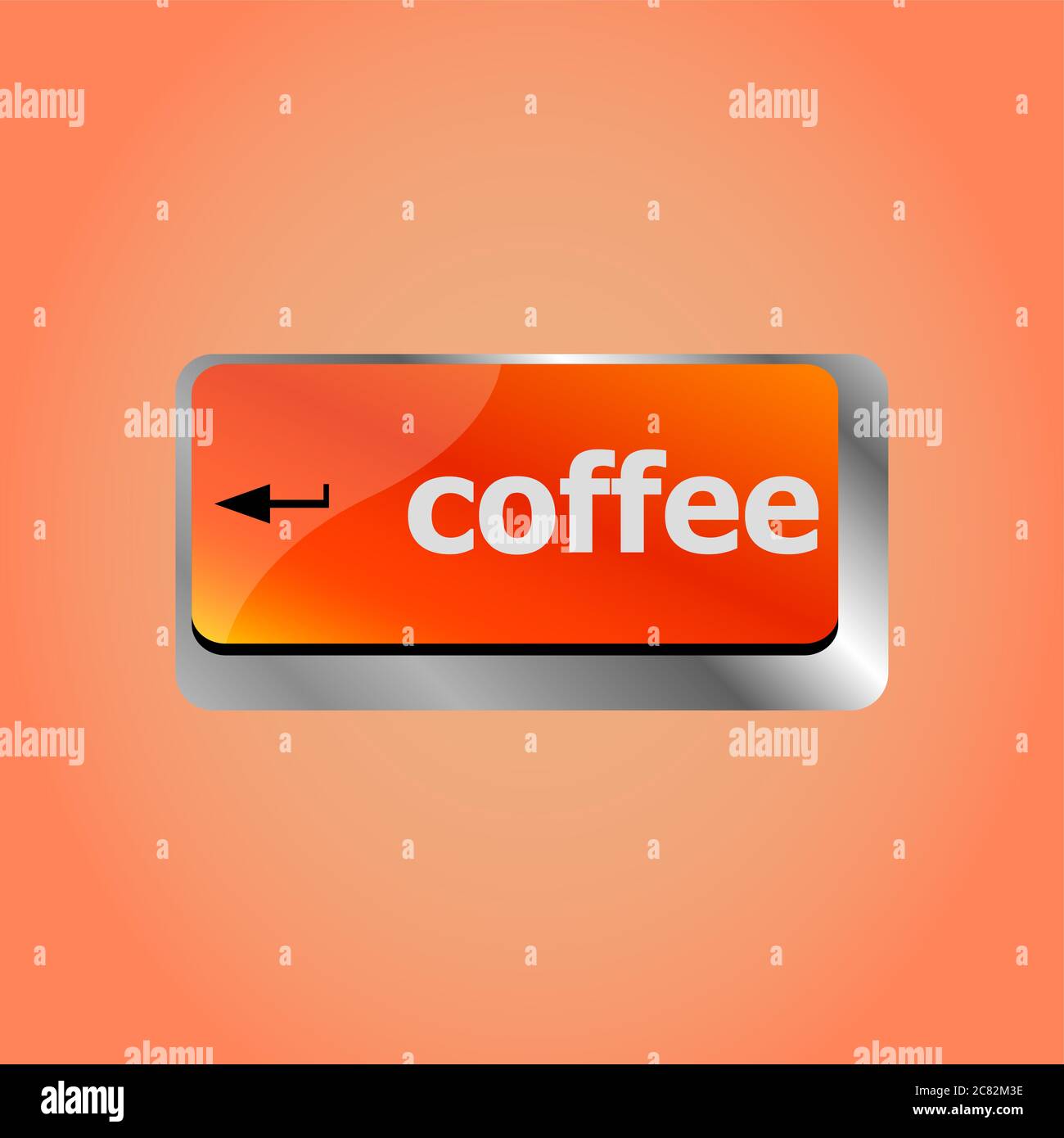 computer keyboard keys with coffee break button Stock Photo - Alamy