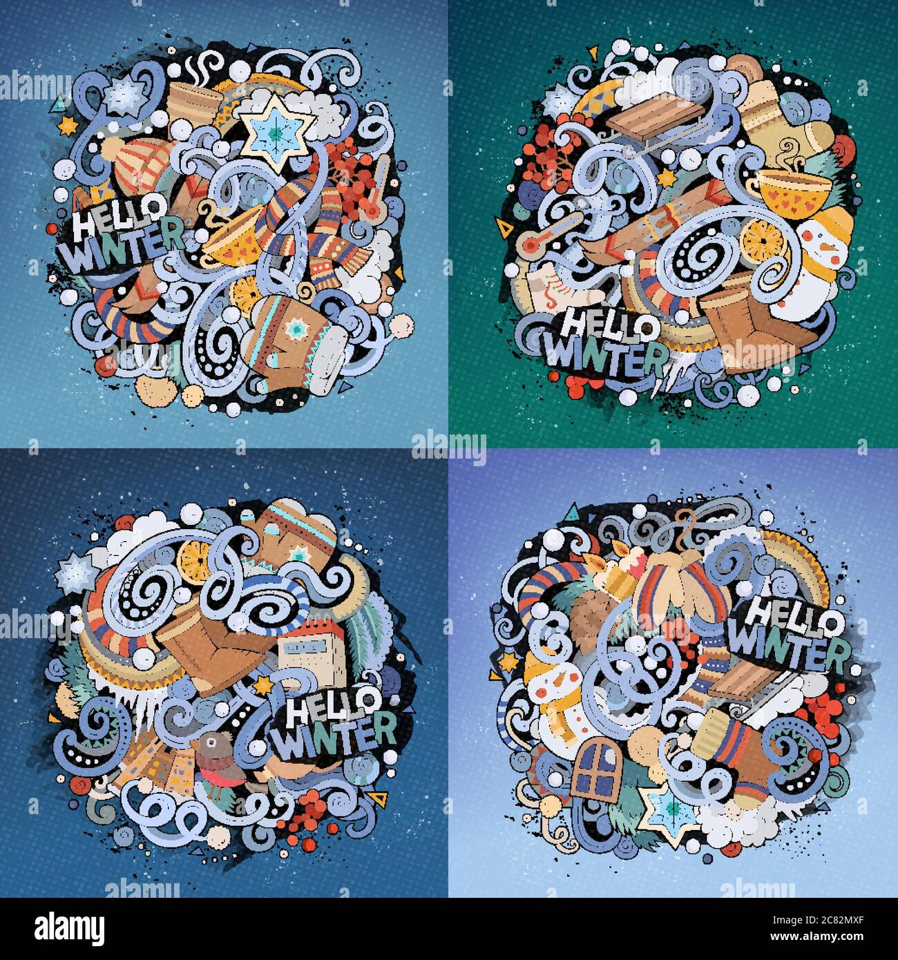 Christmas composition hot drink Stock Vector Images - Alamy