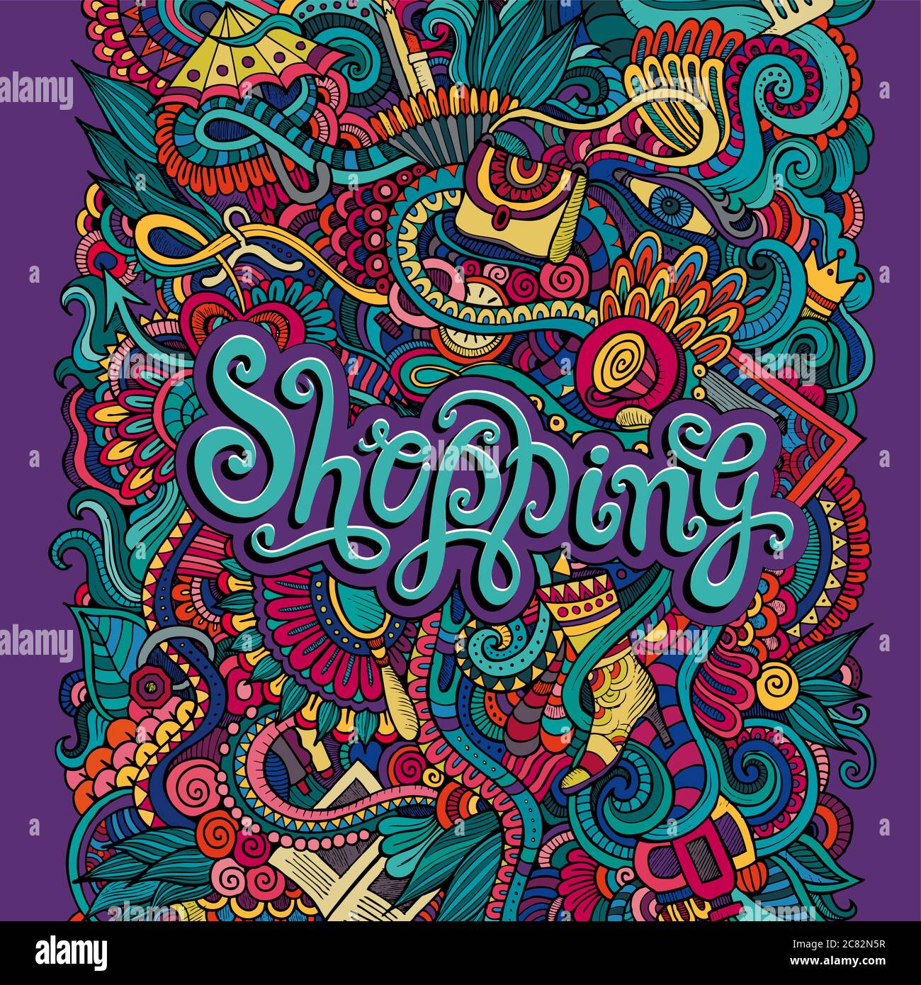 design card "shopping Stock Vector Image & Art - Alamy