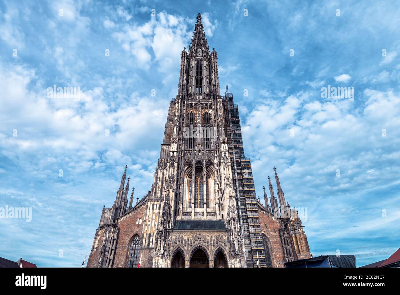 Ulm Minster or Cathedral of Ulm city, Germany. It is top landmark of ...