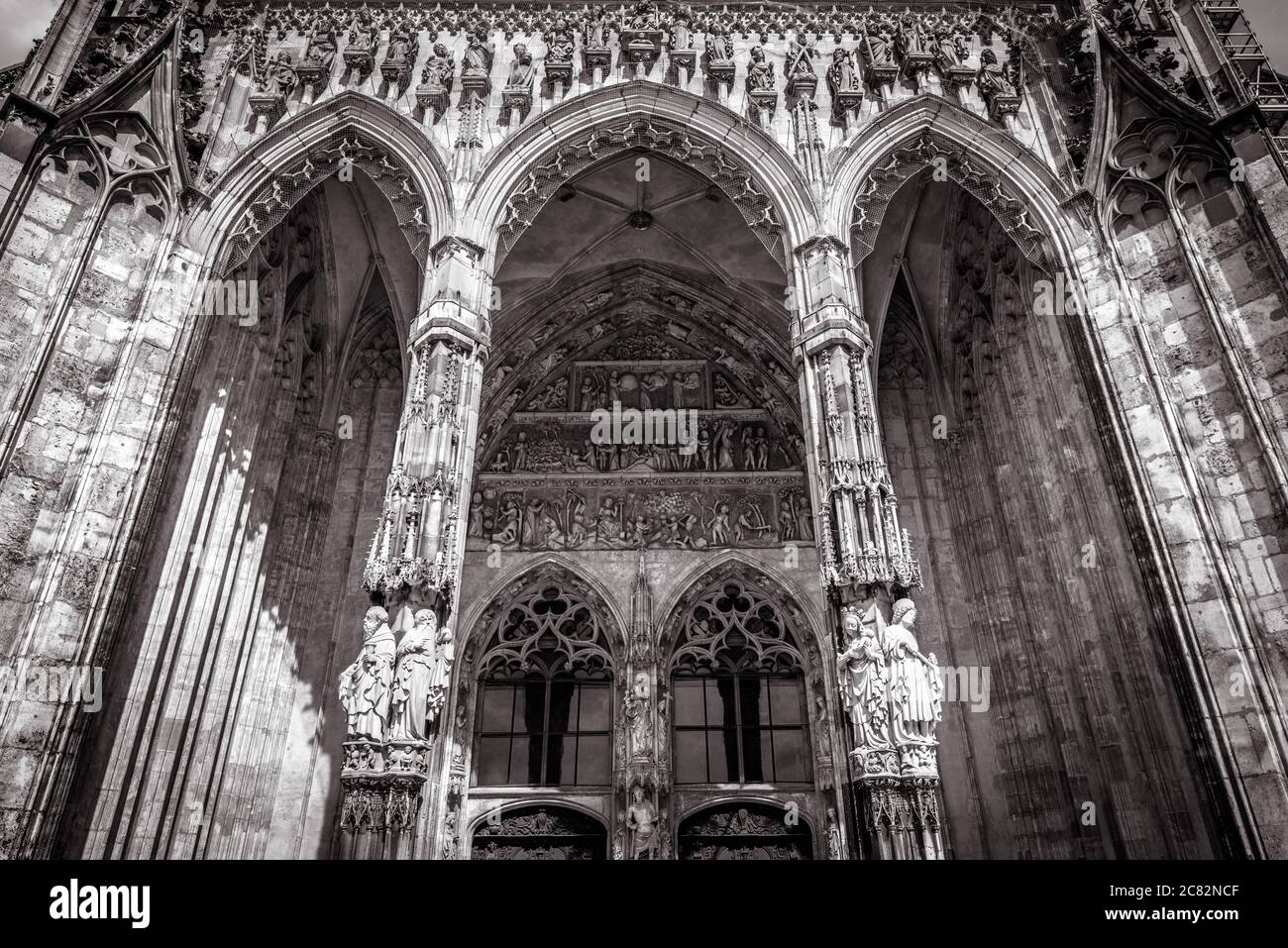 Ulm Minster or Cathedral of Ulm city, Germany. It is top landmark of ...