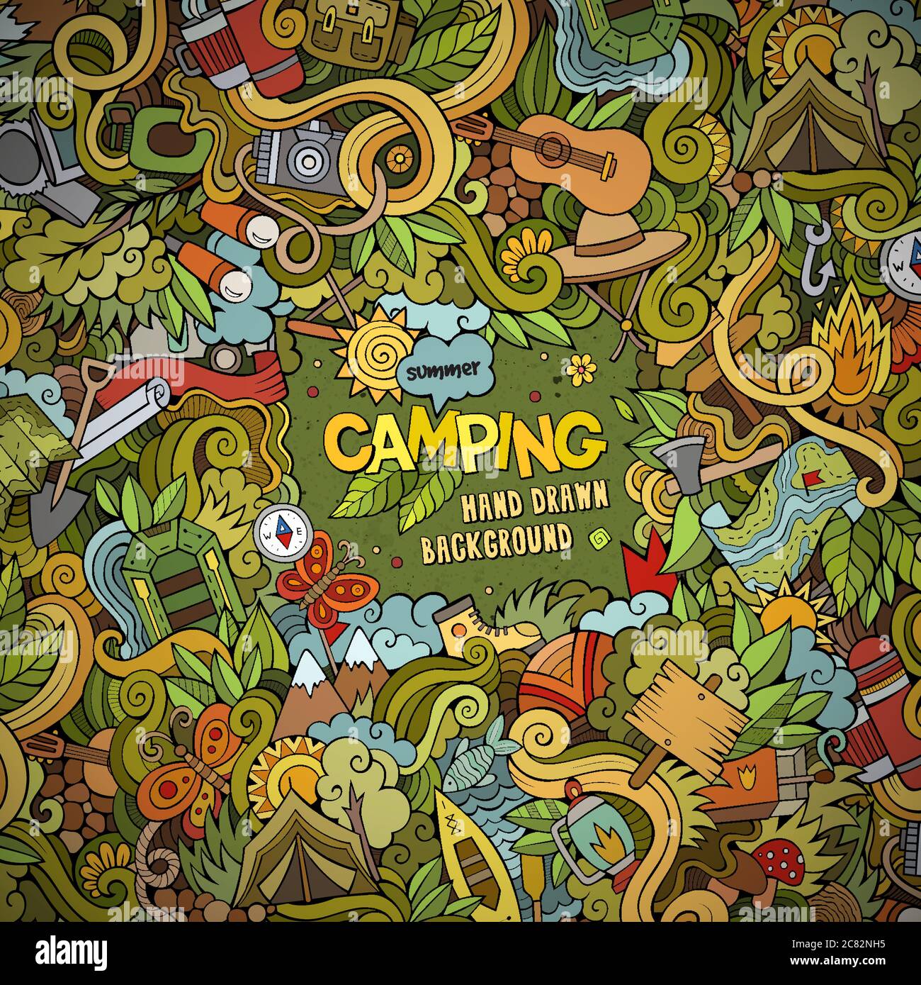 Fire guitar background Stock Vector Images - Alamy