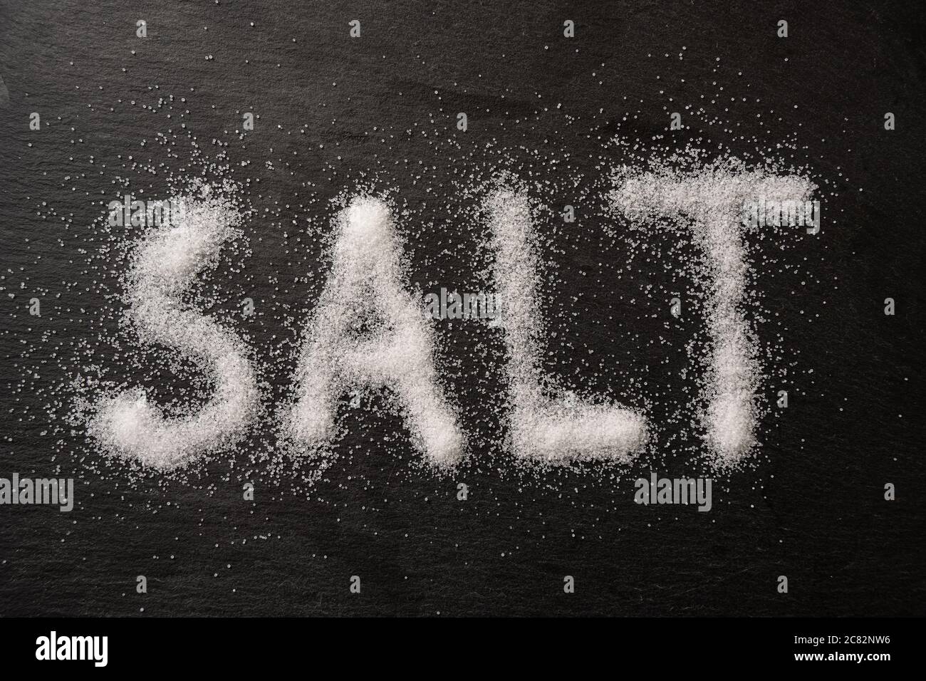 Salt written word hi-res stock photography and images - Alamy