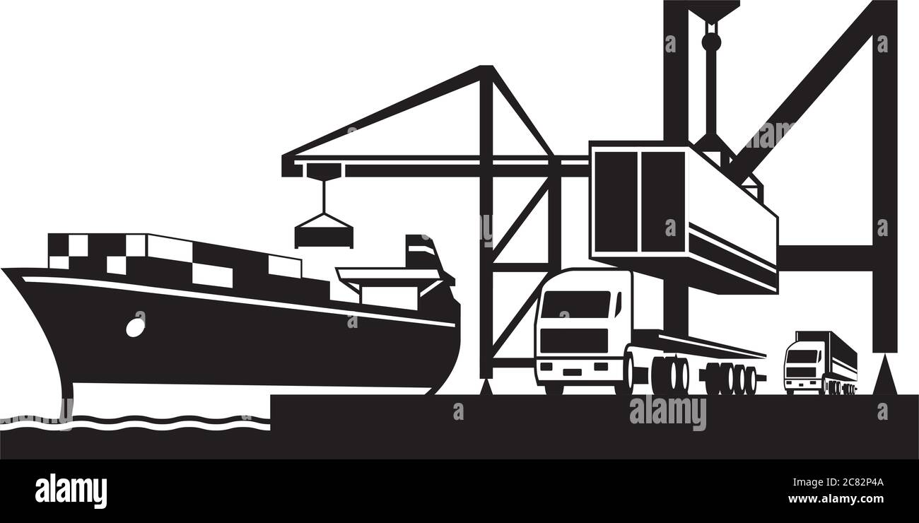 Shipping Terminal Clip Art