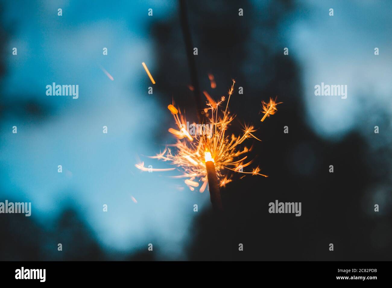 Fireworks and sparkler display sparkling it's very beautiful Stock ...