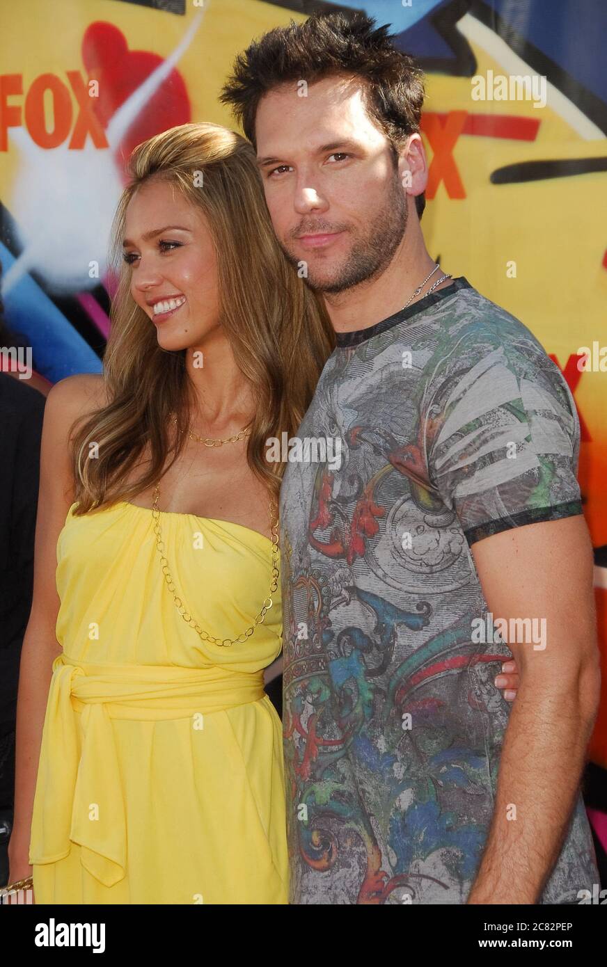 Jessica Alba and Dane Cook at the 2007 Teen Choice Awards - Arrivals ...