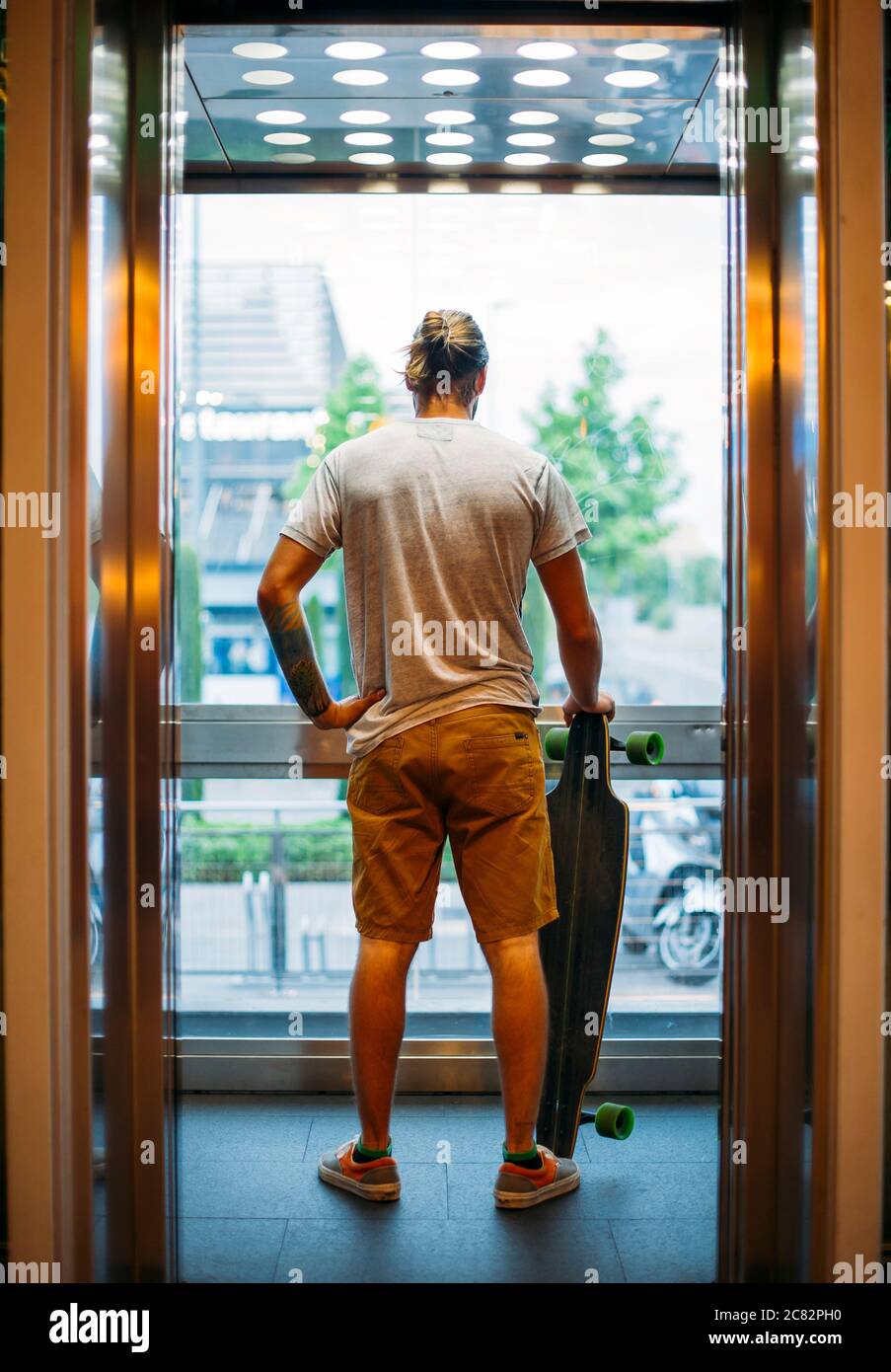 Riding elevator hi-res stock photography and images - Alamy