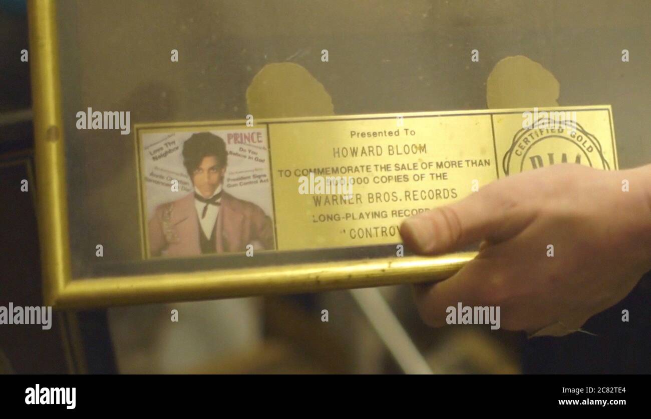 THE GRAND UNIFIED THEORY OF HOWARD BLOOM, one of the many gold records ...